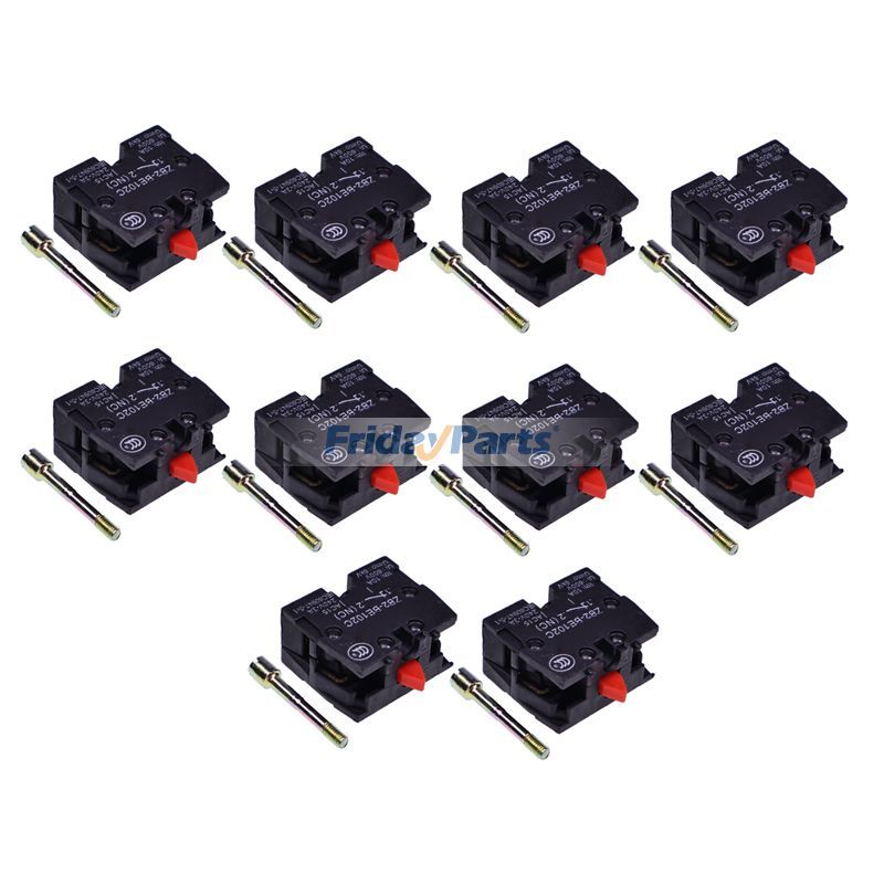 10 Pieces Aftermarket Schneider ZB2-BE102 10A 600V 3A 240V Button ...