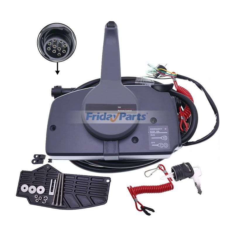 10Pin Marine Side Mount Remote Control Box for Yamaha 703-48207-22-00 Push