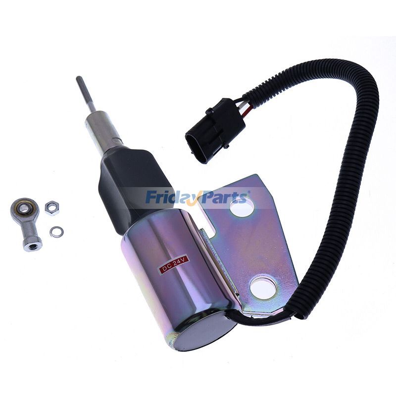 24V Shutoff Solenoid 6732-82-9110 for Komatsu Excavator PC150LC-6 ...