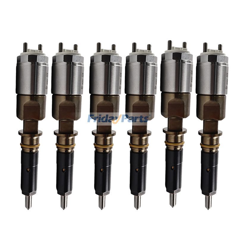 6 Pcs Fuel Injector 320-0690 for Caterpillar CAT Engine C6.6 Loader ...