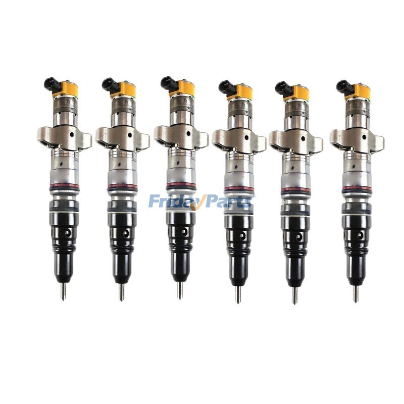 6 Pcs Fuel Injector 328-2586 for Caterpillar CAT Engine C7 Wheel Type ...