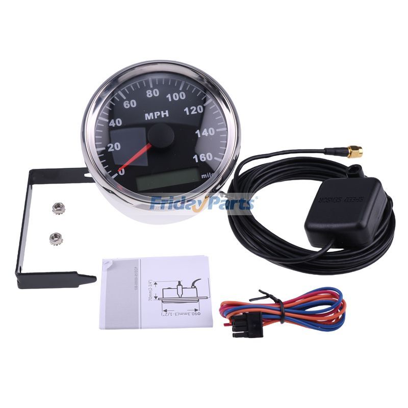85mm 12V/24V Warranted MPH GPS Speedometer Odometer 160MPH for Car ...