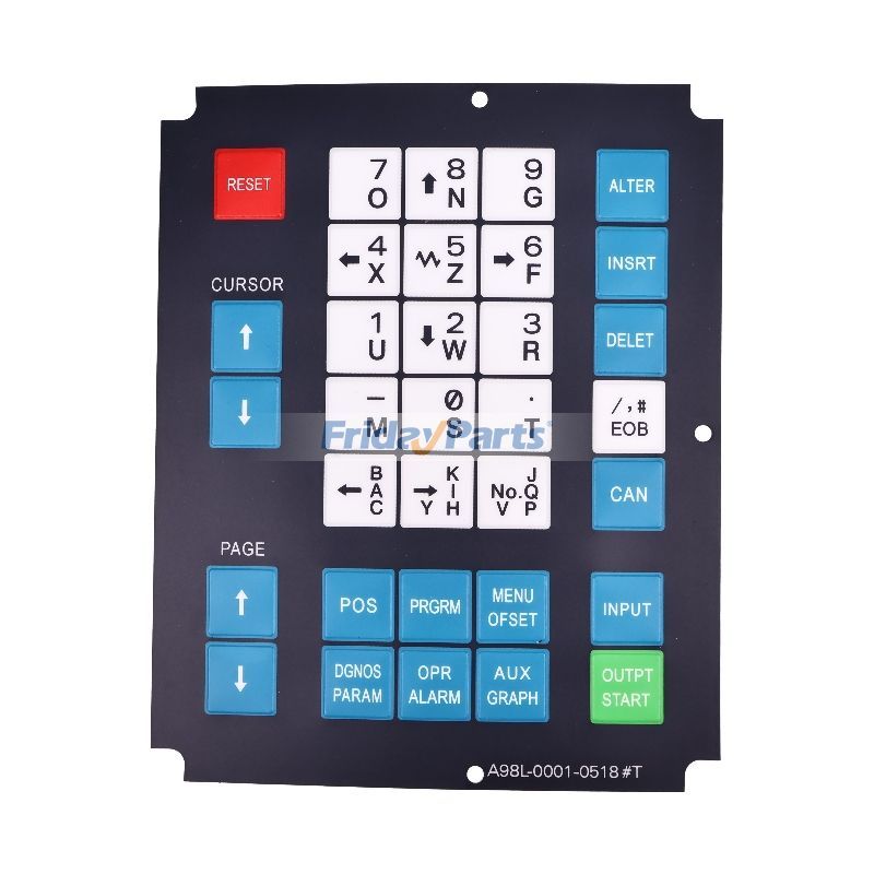Aftermarket Fanuc A98L-0001-0518# Keysheet Membrane Keypad for 32 Key