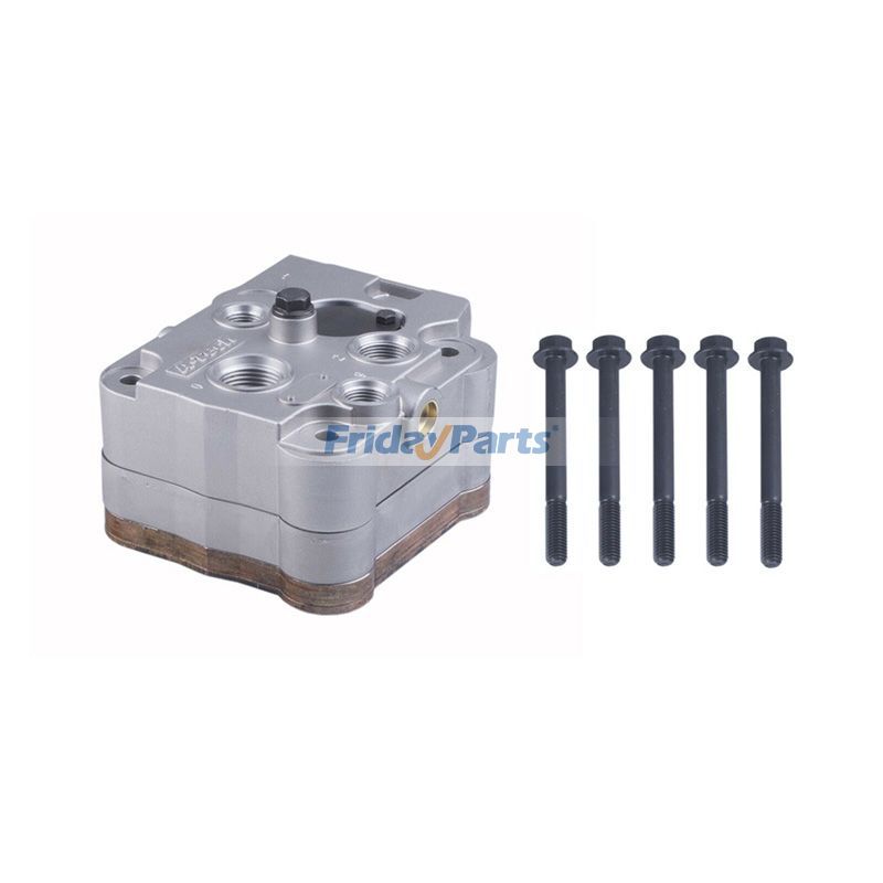 Air Brake Compressor Cylinder Head With Plate Kit for Detroit Navistar
