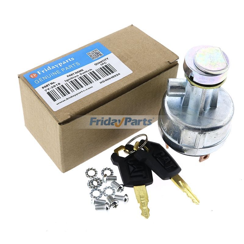 Ignition Switch 6 Wires With 2 Keys 7Y-3918 for Caterpillar CAT ...