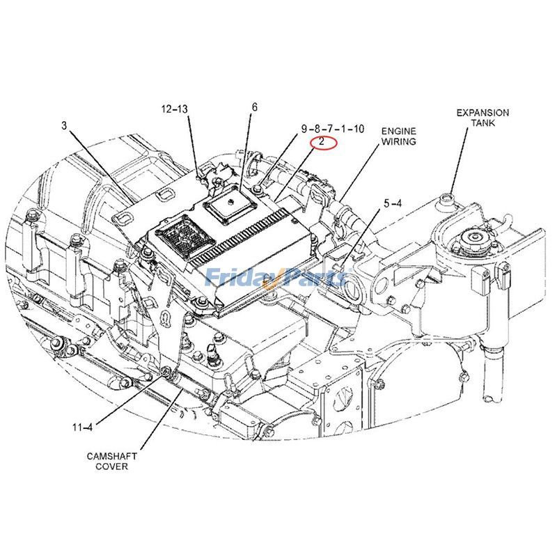 Controlador 372-2900 para motor Caterpillar CAT C18 C13 Camión 773F ...
