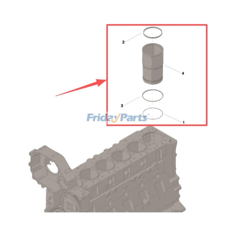 Cylinder Liner Kit 5472970 4376168 5693706 for Cummins Engine ISX15 ...