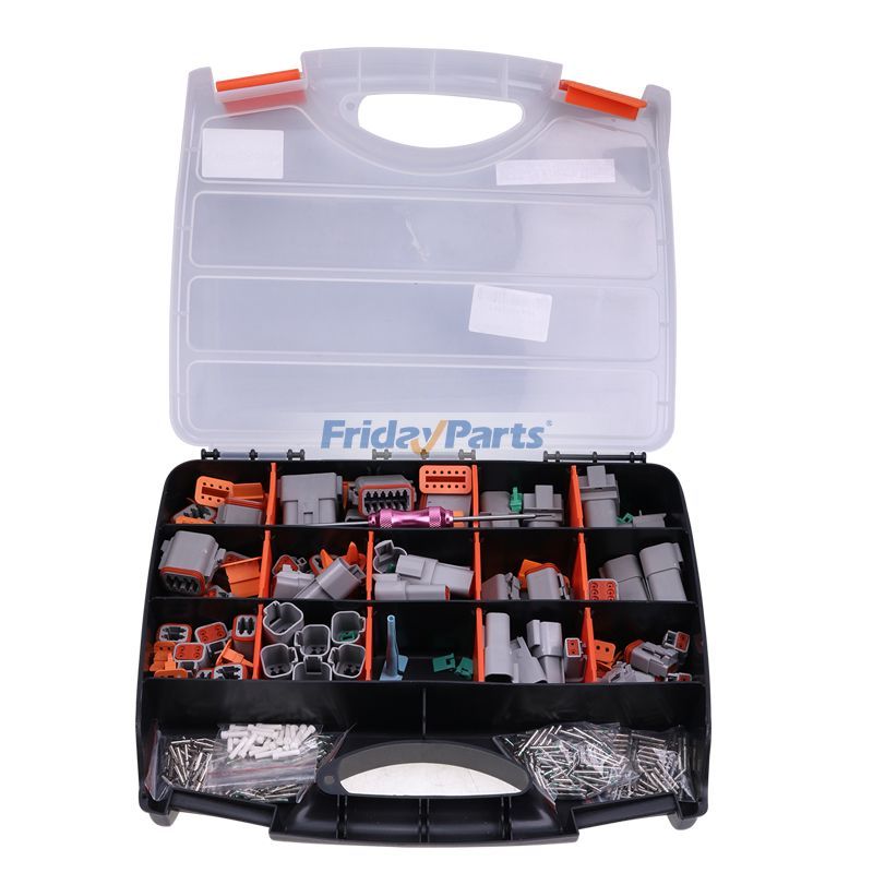 Deutsch DT-450 2-12 Way Gray Electrical Connector Kit with Solid Contacts