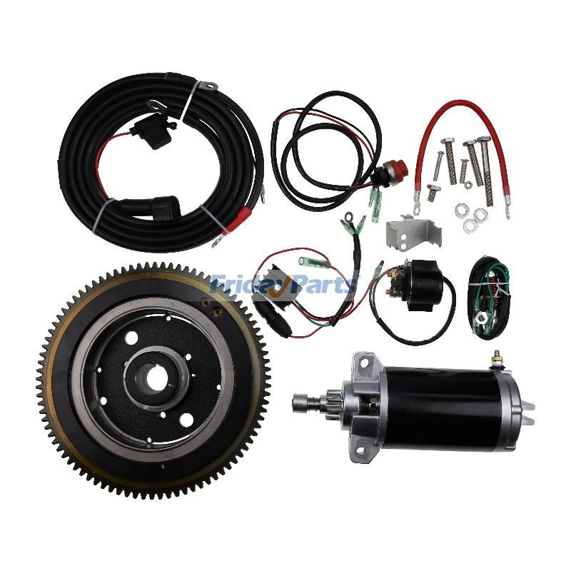Electric Start Motor Kit for Yamaha Outboard E40X 40Hp 2 Stroke Enduro ...