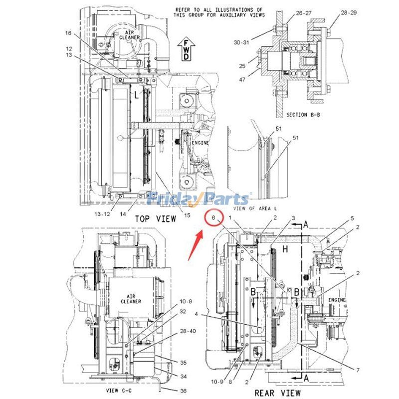 Fan Drive Hydraulic Motor 143-8080 for Caterpillar CAT Excavator 345B ...