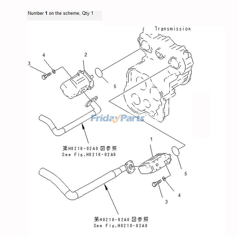 For Komatsu Wheel Loader WA420-3 WA400-3 Hydraulic Pump 705-52-30390