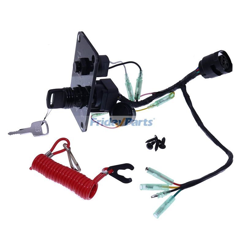 Outboard Single Engine Key Switch Panel 704-82570-08-00 for Yamaha ...