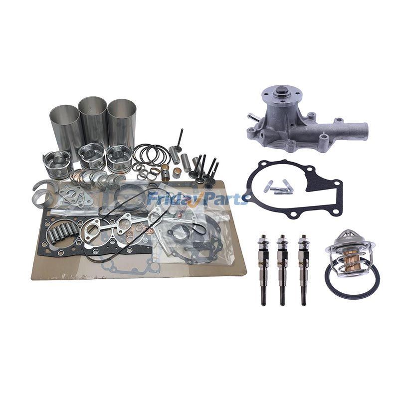 Overhaul Rebuild Kit With Water Pump & Thermostat & Glow Plug for ...
