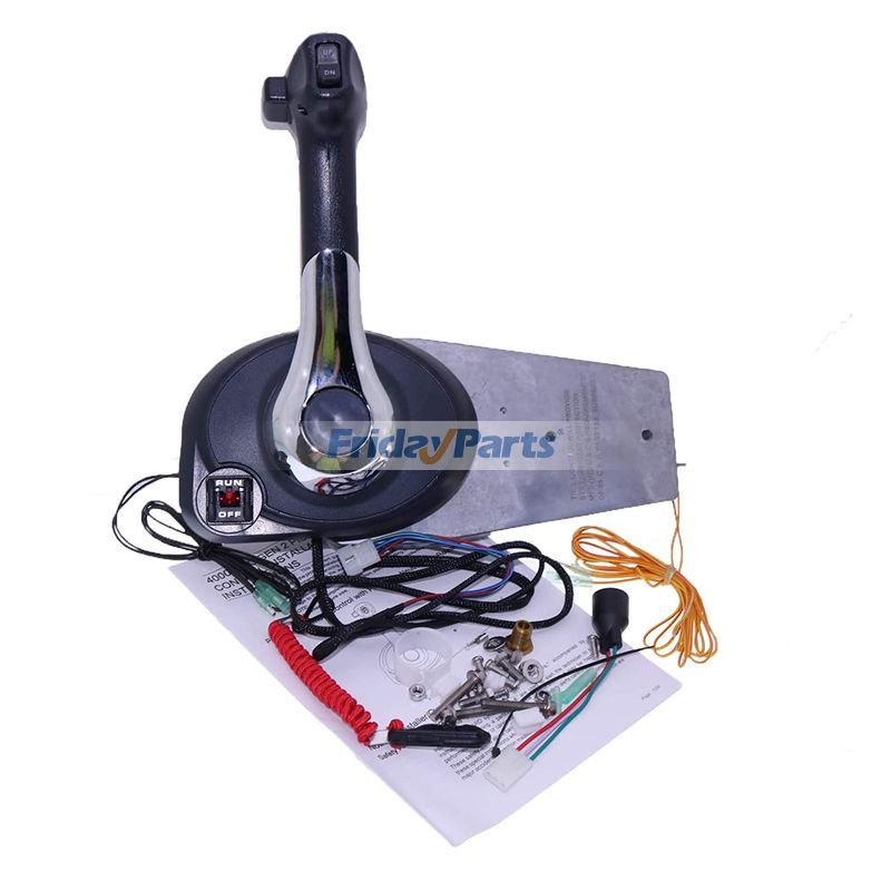 Panel Mount Remote Control Chrome 8M0030550 for Mercury Outboard Boat ...