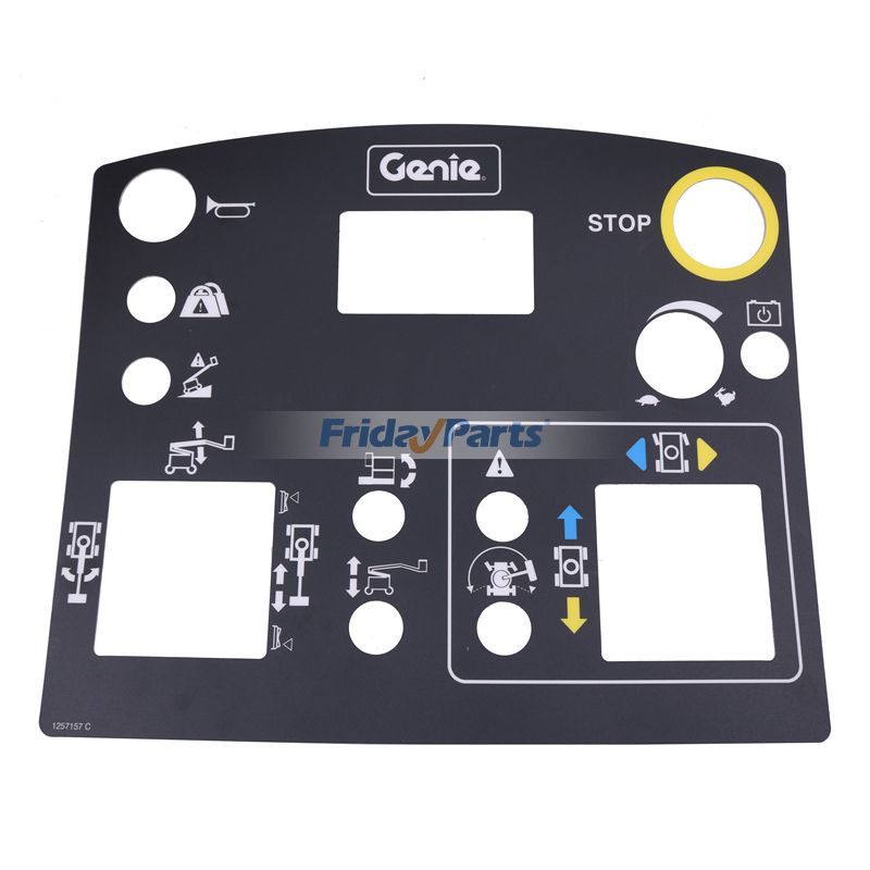 Platform Control Panel Decal 1257157GT 1257157 for Genie Boom Lift Z-33/18