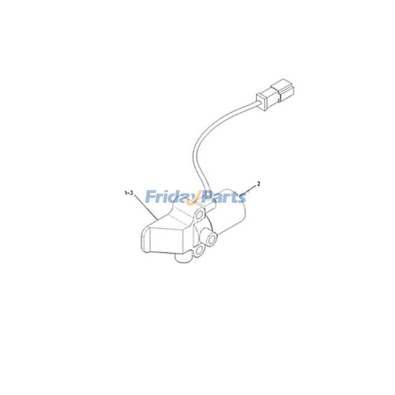 Solenoid Valve Assembly 174-3705 for Caterpillar CAT Engine 3116 3126 3412E