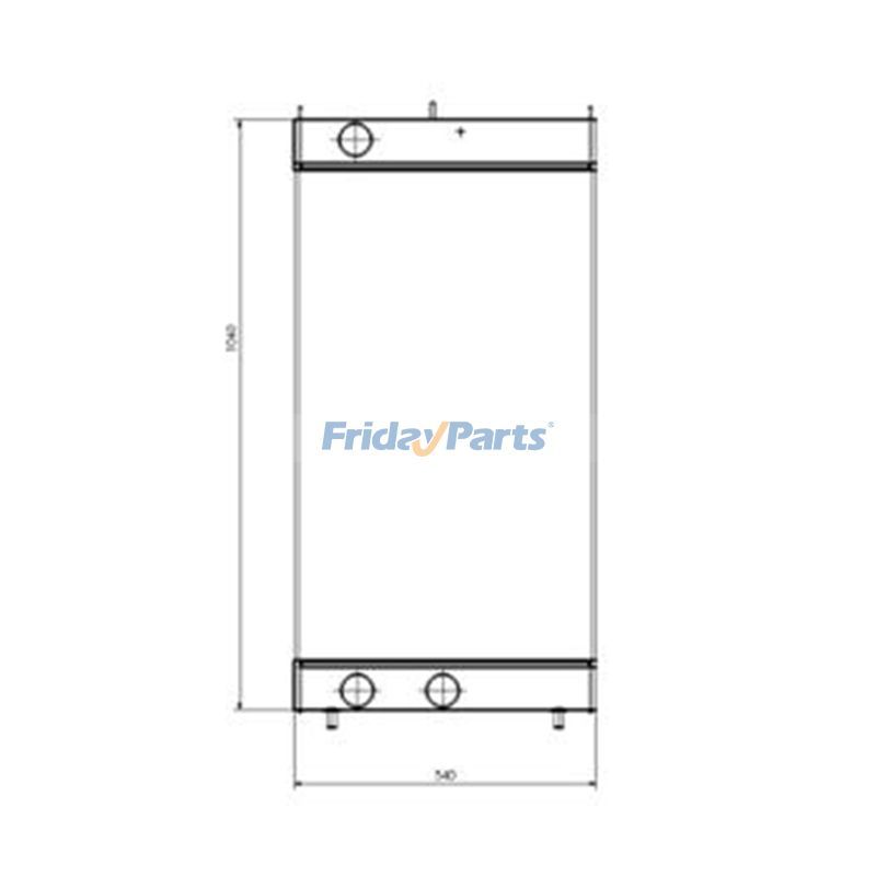 Water Tank Radiator 56B-03-21210 for Komatsu HM350-2 HM400-2 Dump Truck